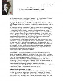 questionnaire sur LA PART DE L'AUTRE d'eric emmanuel schimtt