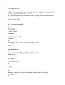 Commentaire d'un extrait de la Peste de Camus 1ère Français